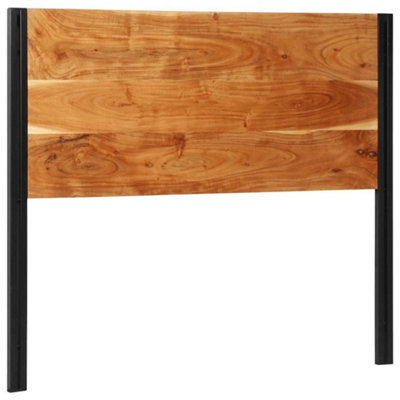 Berkfield Headboard 120 cm Solid Wood Acacia and Iron