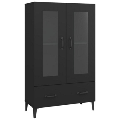 Berkfield Highboard Black 70x31x115 cm Engineered Wood