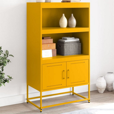 BERKFIELD HIGHBOARD MUSTARD YELLOW 68.5X38.5X123.5 CM STEEL