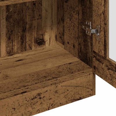 Berkfield Highboard Old Wood 82.5x30.5x150 cm Engineered Wood