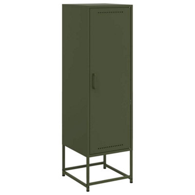 Berkfield Highboard Olive Green 36x39x123 cm Steel