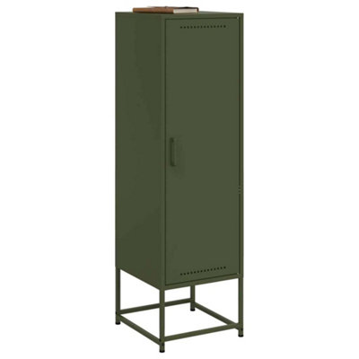 Berkfield Highboard Olive Green 36x39x123 cm Steel