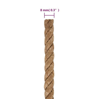 Berkfield Jute Rope 25 m Long 8 mm Thick