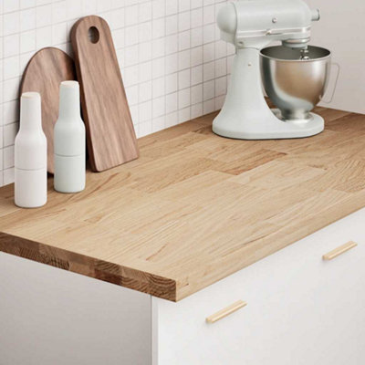 Berkfield Kitchen Worktop 120x63.5x4 cm Solid Wood Oak Rectangular