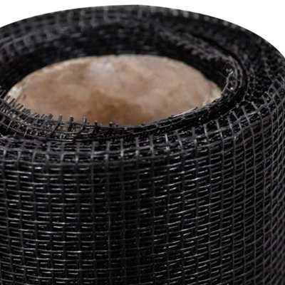 Berkfield Mesh Screen Fiberglass 100x1000 cm Black