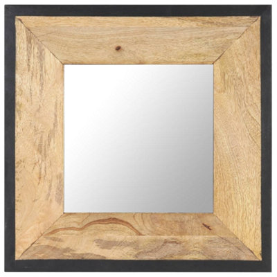 Berkfield Mirror 50x50 cm Solid Mango Wood