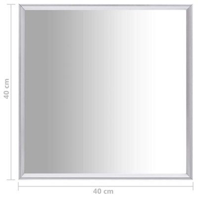 Berkfield Mirror Silver 40x40 cm