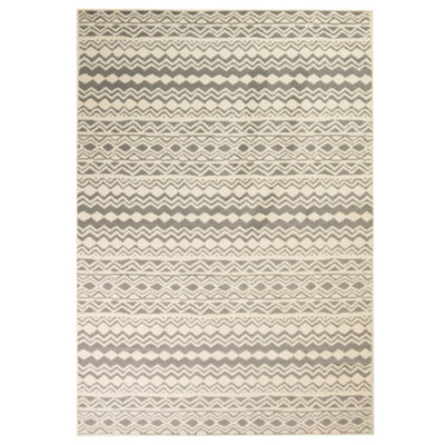 Berkfield Modern Rug Traditional Design 80x150 cm Beige/Grey