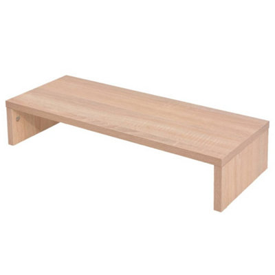 Berkfield Monitor Stand Engineered Wood 60x23.5x12 cm Beige | DIY at B&Q