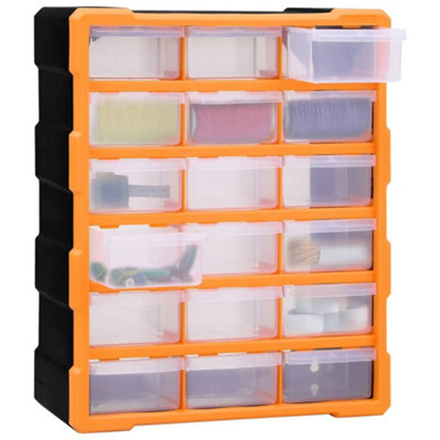 Berkfield Multi-drawer Organiser with 18 Middle Drawers 38x16x47 cm