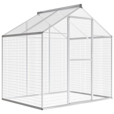 Berkfield Outdoor Aviary Aluminium 178x122x194 cm | DIY at B&Q