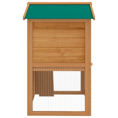 Berkfield Outdoor Rabbit Hutch Small Animal House Pet Cage 3 Doors Wood