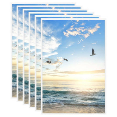 Berkfield Photo Frames Collage 5pcs for Wall or Table White 21x29.7cm MDF