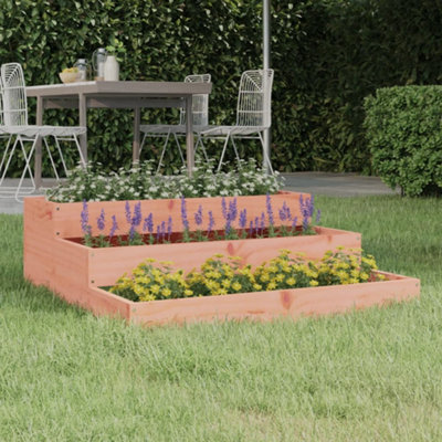 Berkfield Planter 78x78x27 cm Solid Wood Douglas | DIY at B&Q
