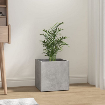 Buy Berkfield Planter Box Concrete Grey 40x40x40 cm Engineered Wood at B&Q