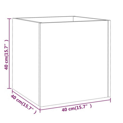 Buy Berkfield Planter Box Concrete Grey 40x40x40 cm Engineered Wood at B&Q