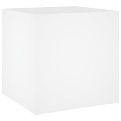 Berkfield Planter Box White 40x40x40 cm Engineered Wood