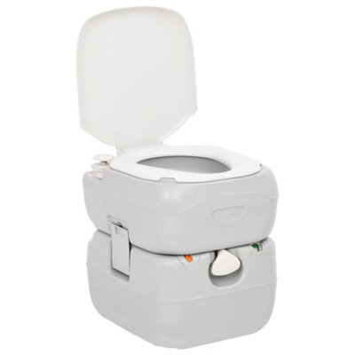 Berkfield Portable Camping Toilet and Handwash Stand Set with Water Tank