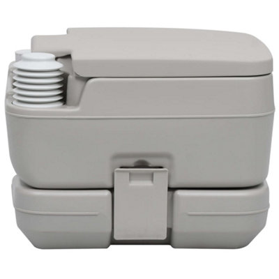 Berkfield Portable Camping Toilet Grey 10+10 L