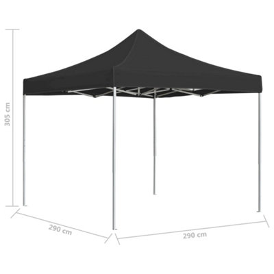 BERKFIELD PROFESSIONAL FOLDING PARTY TENT ALUMINIUM 3X3 M ANTHRACITE
