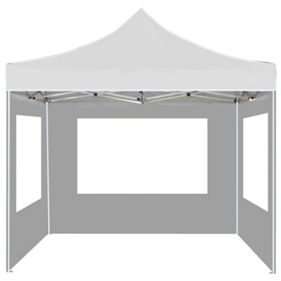 Berkfield Professional Folding Party Tent with Walls Aluminium 2x2 m White