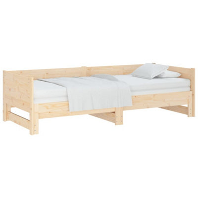 Berkfield Pull-out Day Bed Solid Wood Pine 2x(90x200) cm