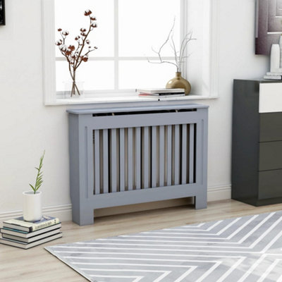 Berkfield Radiator Cover Anthracite 112x19x81 cm MDF