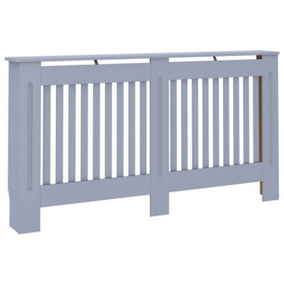 Berkfield Radiator Cover Anthracite 152x19x81 cm MDF