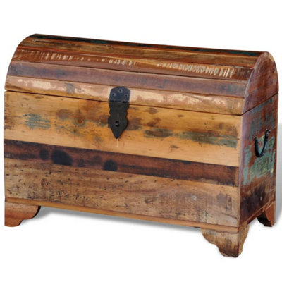 Berkfield Reclaimed Storage Chest Solid Wood