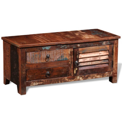 Berkfield Reclaimed TV Hi-Fi Cabinet Side Cabinet Solid Wood