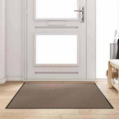 Berkfield Rectangular Beige Door Mat 120x180 cm