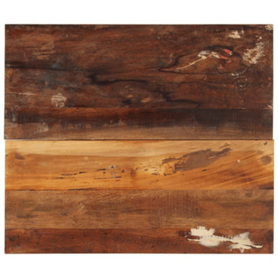 Berkfield Rectangular Table Top 60x70 cm 15-16 mm Solid Reclaimed Wood ...