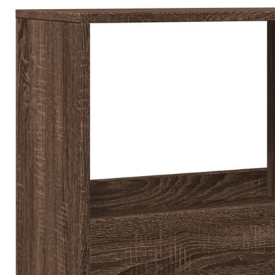 Berkfield Room Divider Brown Oak 100x33x155.5 cm Engineered Wood
