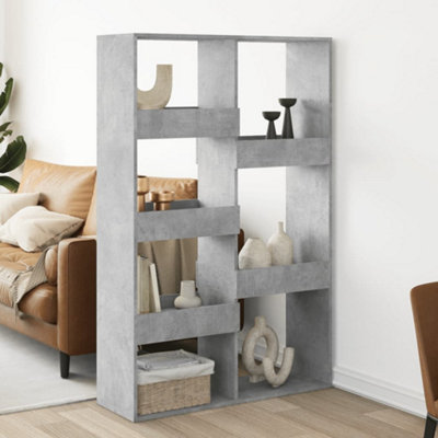 Berkfield Room Divider Concrete Grey 100x33x155.5 cm Engineered Wood