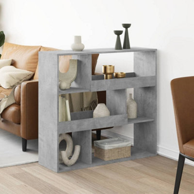 Berkfield Room Divider Concrete Grey 100x33x94.5 cm Engineered Wood