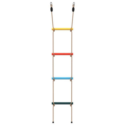 Berkfield Rope Ladder for Kids with 4 Rungs Multicolour