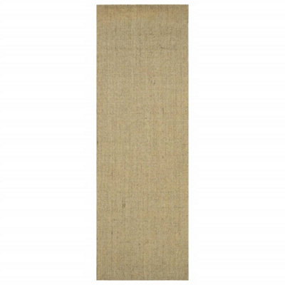 Berkfield Rug Natural Sisal 66x200 cm Taupe | DIY at B&Q