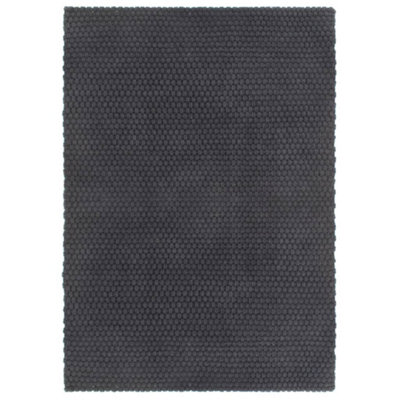 Berkfield Rug Rectangular Anthracite 200x300 cm Cotton | DIY at B&Q