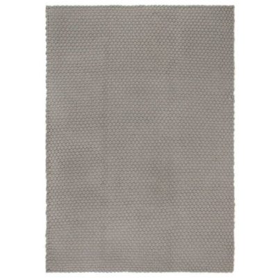 Berkfield Rug Rectangular Grey 160x230 cm Cotton | DIY at B&Q
