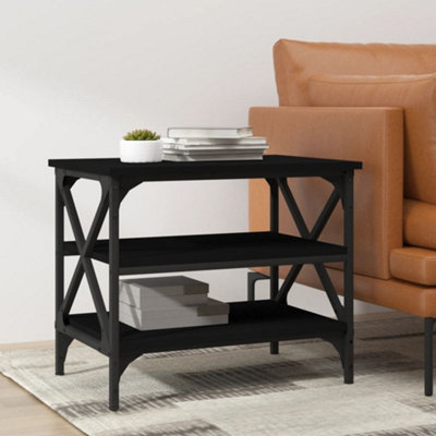 Berkfield Side Table Black 55x38x45 cm Engineered Wood | DIY at B&Q