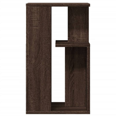 Berkfield Side Table Brown Oak 35x35x60 cm Engineered Wood