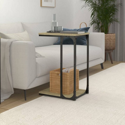 Berkfield Side Table Sonoma Oak 40x30x60 cm Engineered Wood