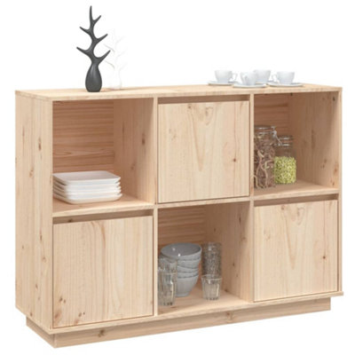 BERKFIELD SIDEBOARD 110.5X35X80 CM SOLID WOOD PINE