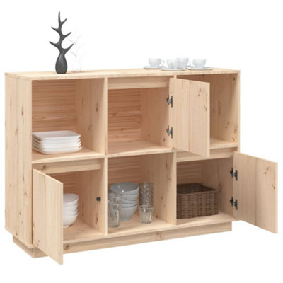 BERKFIELD SIDEBOARD 110.5X35X80 CM SOLID WOOD PINE
