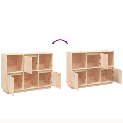 BERKFIELD SIDEBOARD 110.5X35X80 CM SOLID WOOD PINE