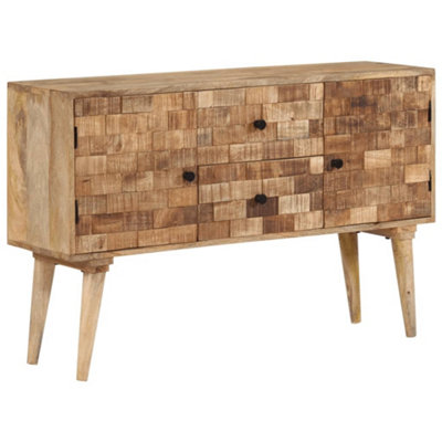 Berkfield Sideboard 110x30x70 cm Solid Wood Mango