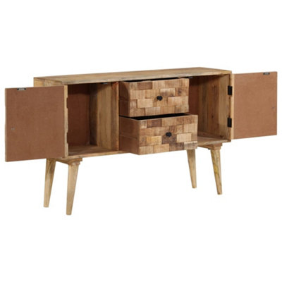 Berkfield Sideboard 110x30x70 cm Solid Wood Mango