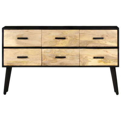 Berkfield Sideboard 110x33x64 cm Solid Mango Wood