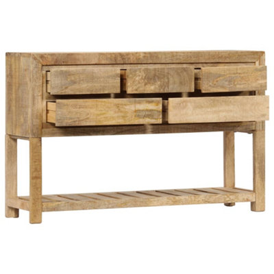 Berkfield Sideboard 120x30x75 cm Solid Mango Wood