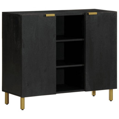 Berkfield Sideboard Black 90x33x75 cm Engineered Wood